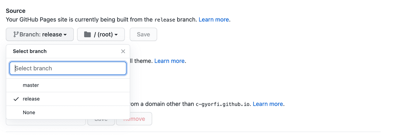 Deploying a Gatsby site to GitHub Pages using GitHub Actions - Csaba Gyõrfi
